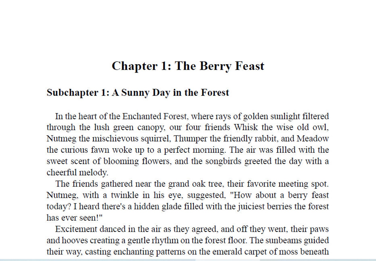 Forest Friends - Children's Digital Book - PDF- Printing Download ...