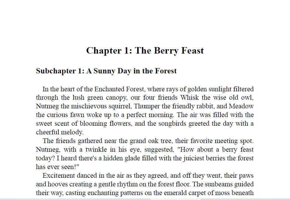 Forest Friends - Children's Digital Book - PDF- Printing Download ...