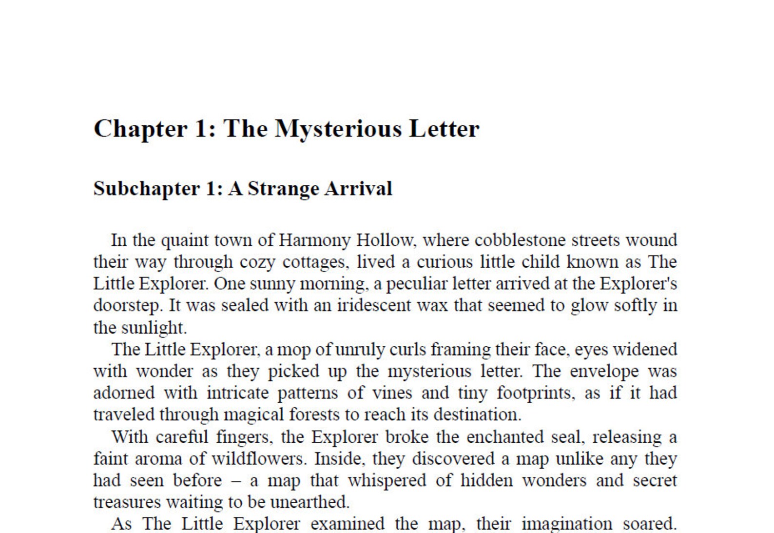The Little Explorer and the Secret Map - Children's Digital Book - PDF ...