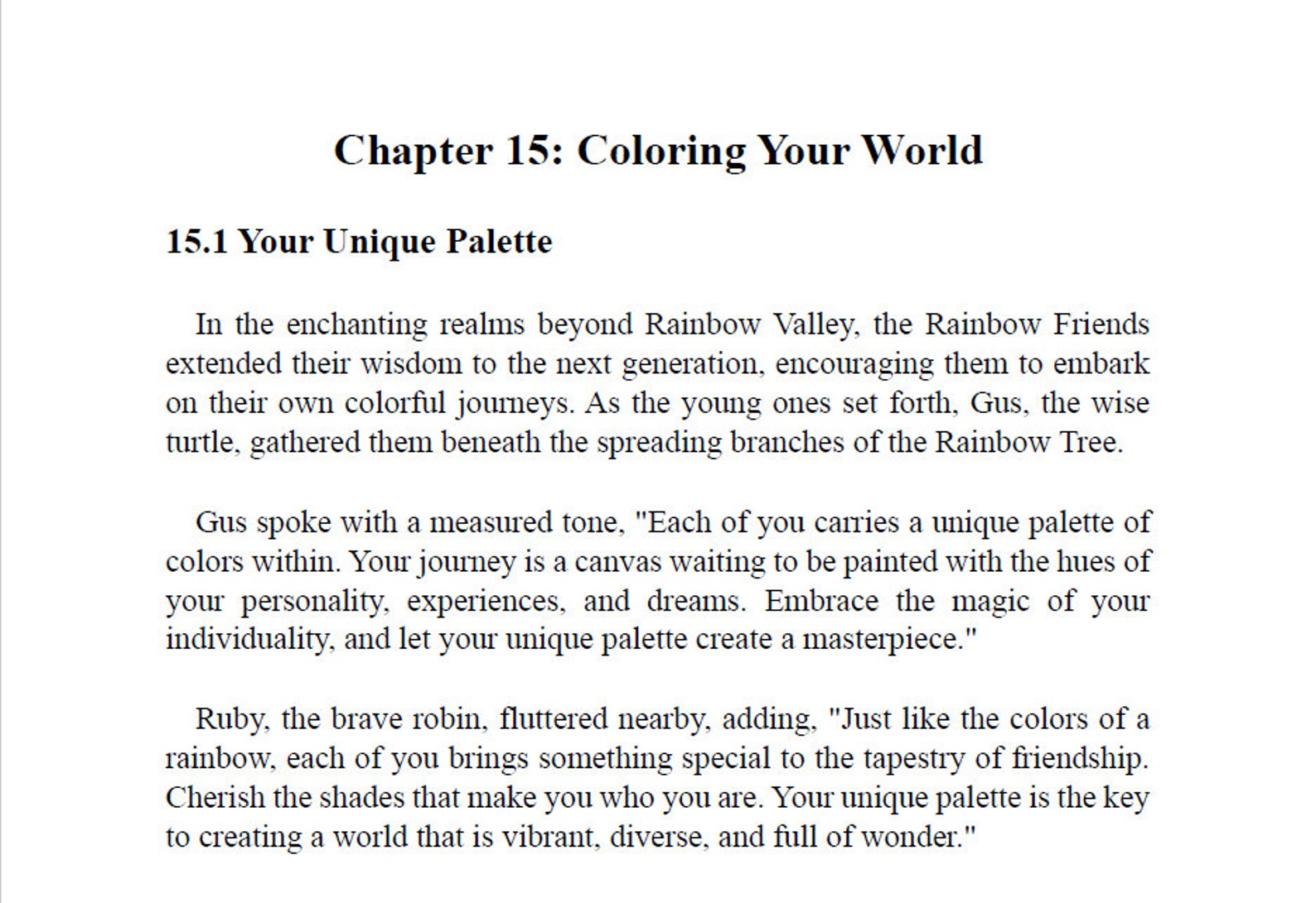 Rainbow Friends: A Tale of Diversity Digital Book PDF Printing Download ...
