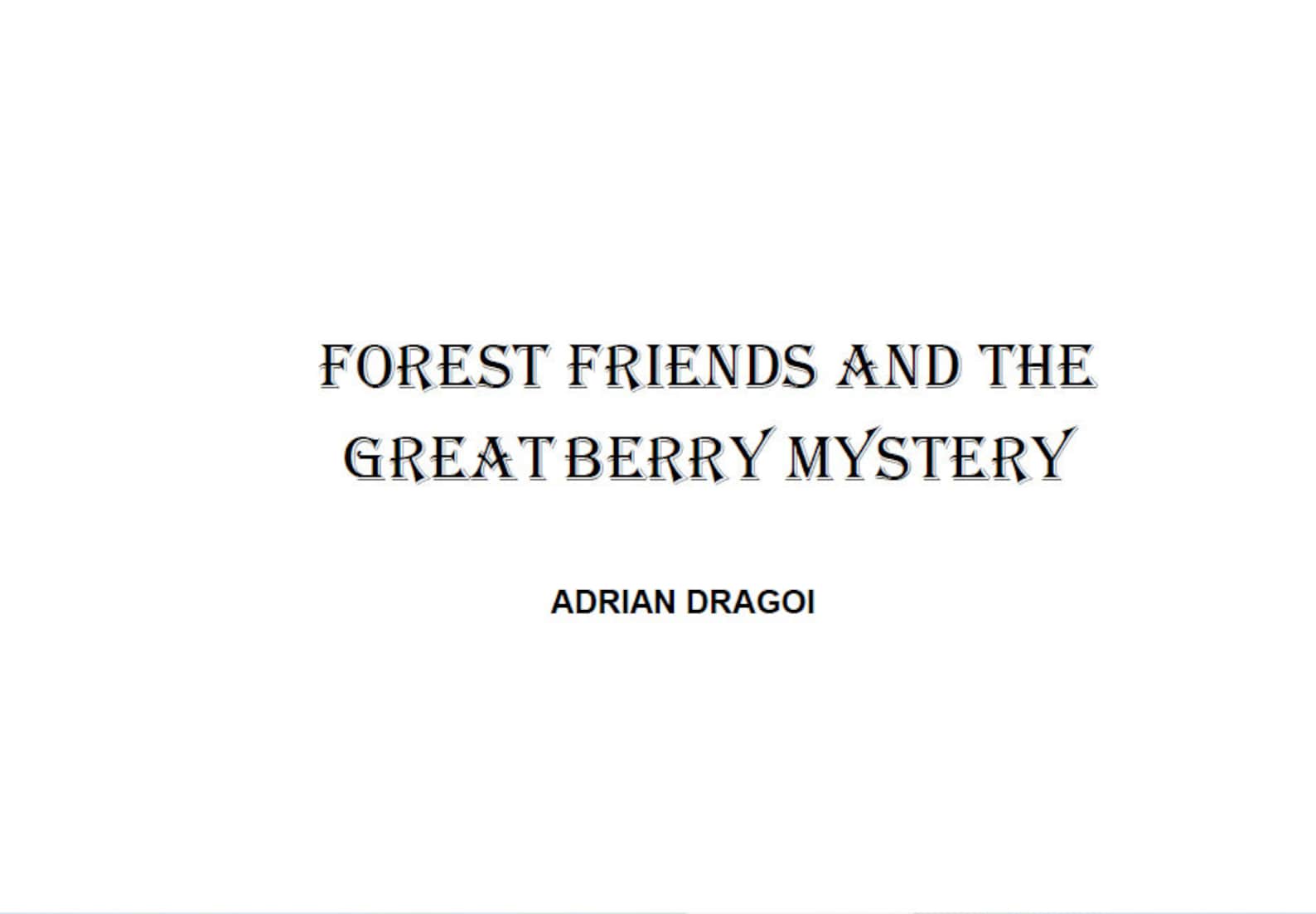 Forest Friends - Children's Digital Book - PDF- Printing Download ...
