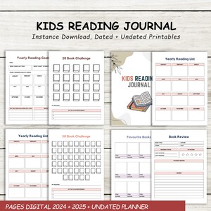 Personalized Kids Reading Journal, Custom Child Diary, Reading Log ...