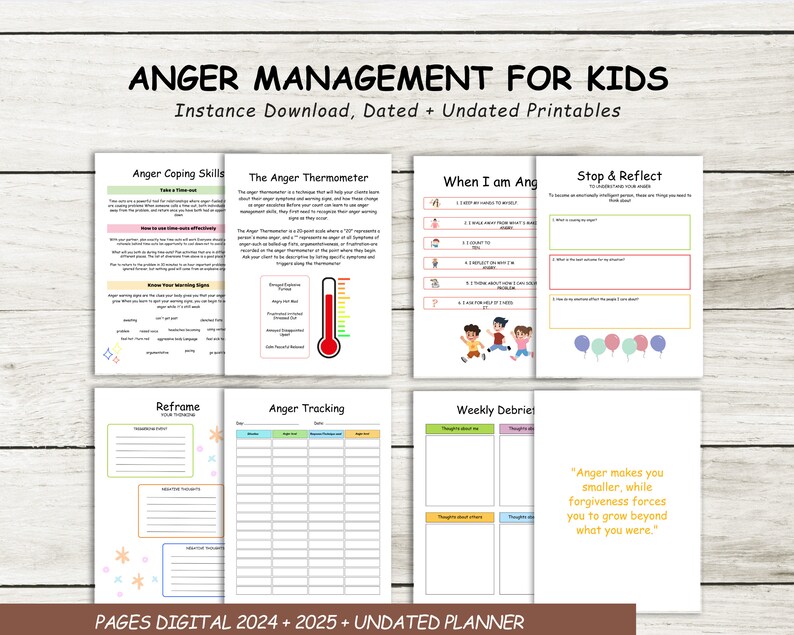 Kids Anger Management Activity 2024, Coping Skills for Children ...