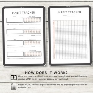 Minimalist Habit Tracker, Daily Planner, Goal Tracker, Productivity ...