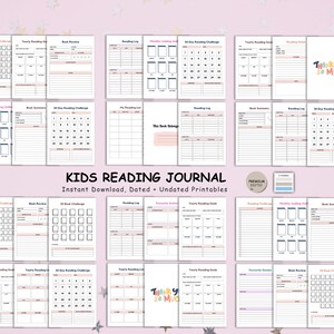 Personalized Kids Reading Journal, Custom Child Diary, Reading Log ...
