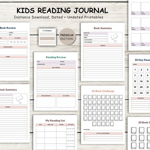 Personalized Kids Reading Journal, Custom Child Diary, Reading Log ...