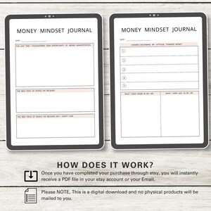Money Mindset Journal, Financial Planner, Budget Tracker, Money Diary ...