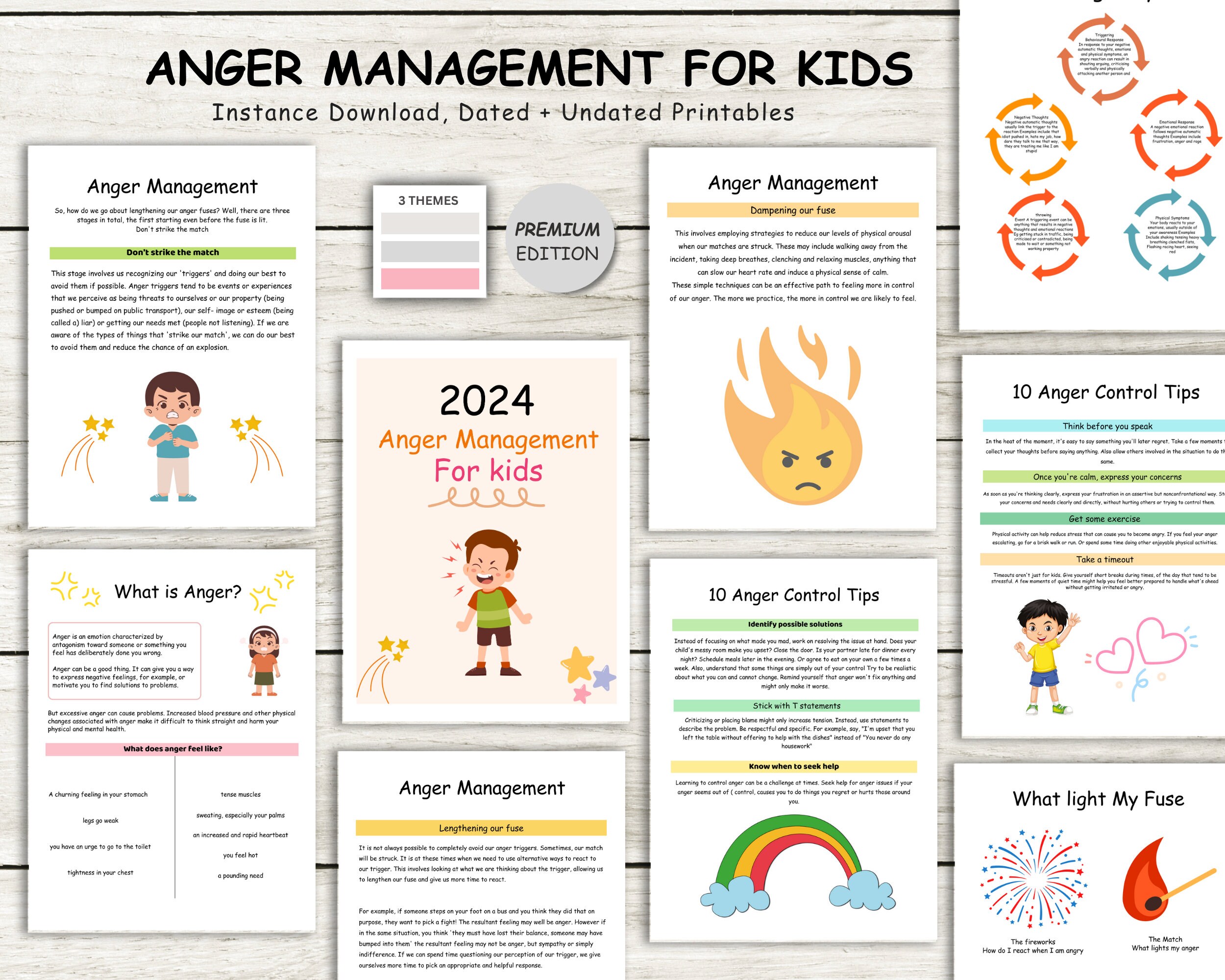 Kids Anger Management Activity 2024, Coping Skills for Children ...