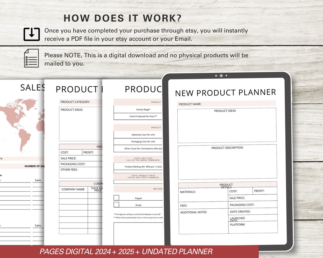 Product Launch Journal, Business Planning Notebook, Event Coordinator ...