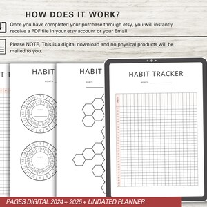Minimalist Habit Tracker, Daily Planner, Goal Tracker, Productivity ...