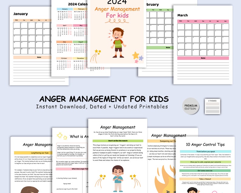 Kids Anger Management Activity 2024, Coping Skills for Children ...