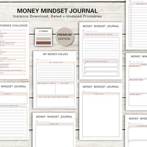 Money Mindset Journal, Financial Planner, Budget Tracker, Money Diary ...