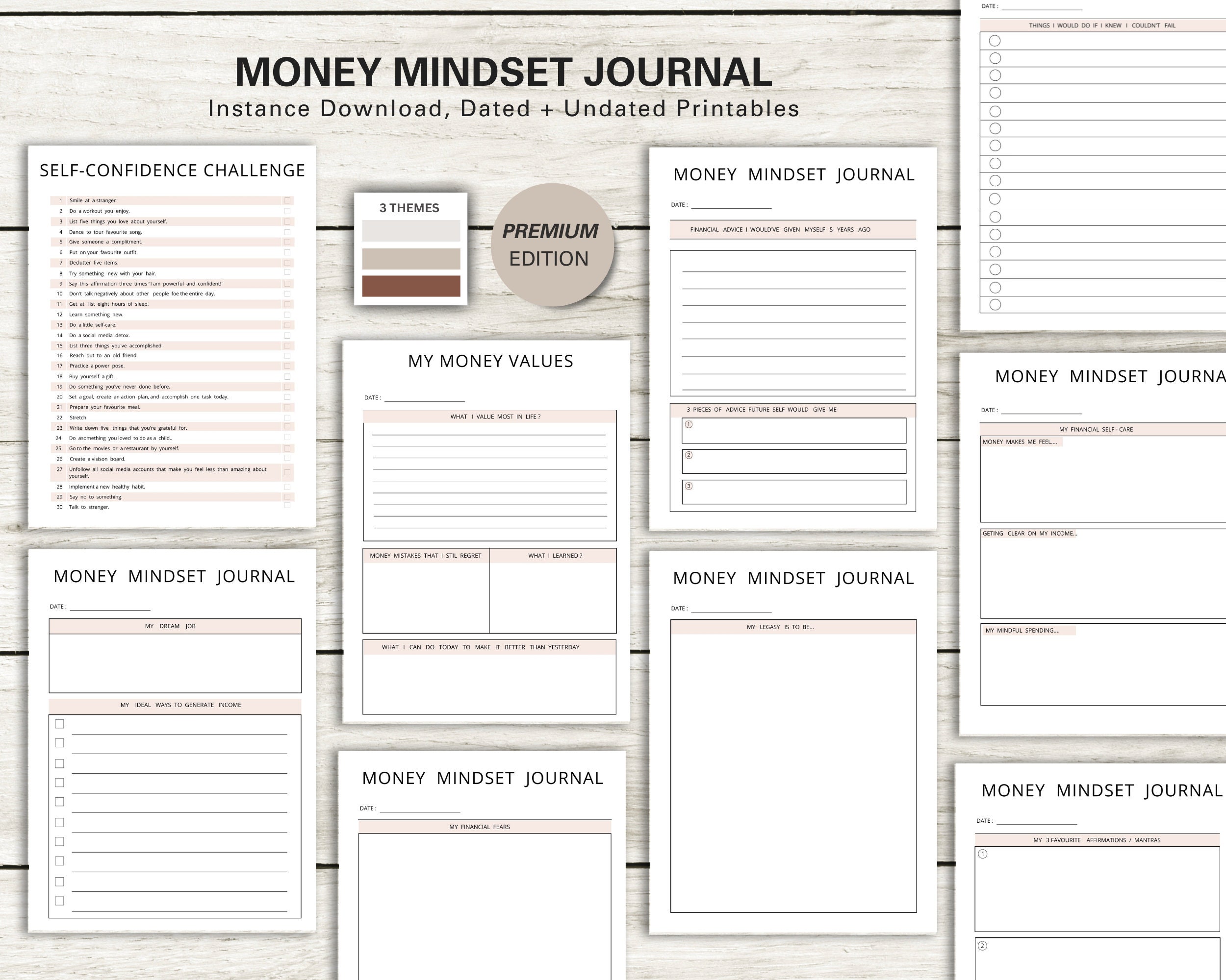 Money Mindset Journal, Financial Planner, Budget Tracker, Money Diary ...
