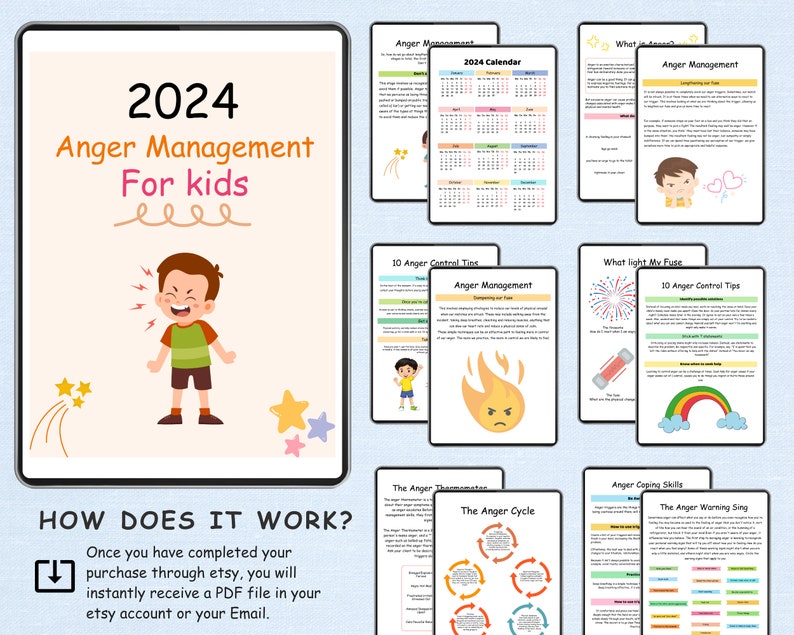 Kids Anger Management Activity 2024, Coping Skills for Children ...