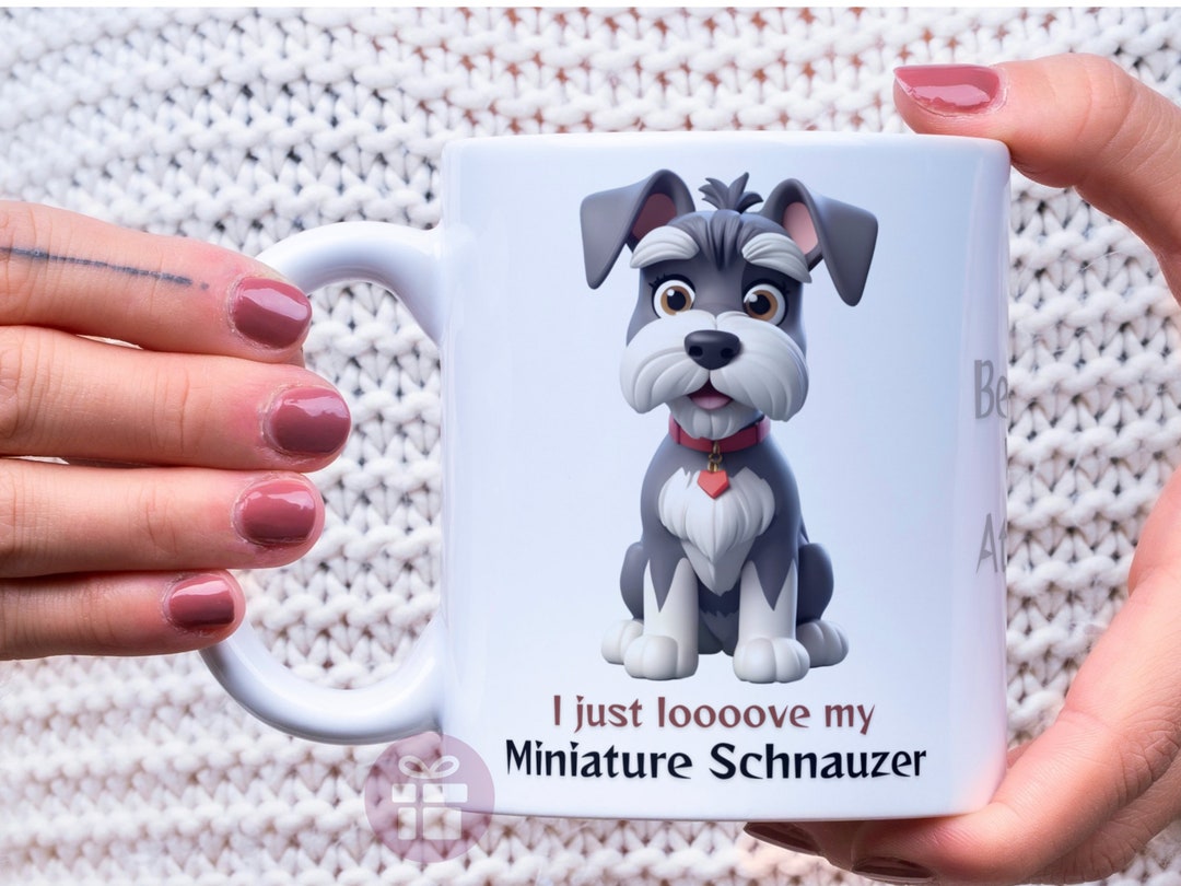 I Just Loooove My Miniature Schnauzer Beardies With Attitude Drinking ...