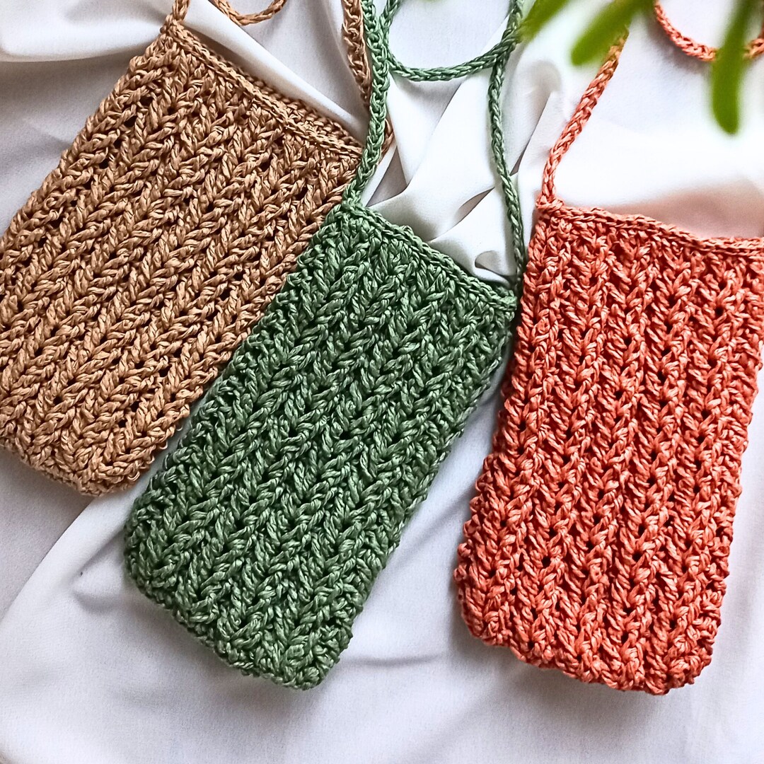 Knitted Phone Bag & Crossbody Organizer Purse Halloween Gift for Women ...