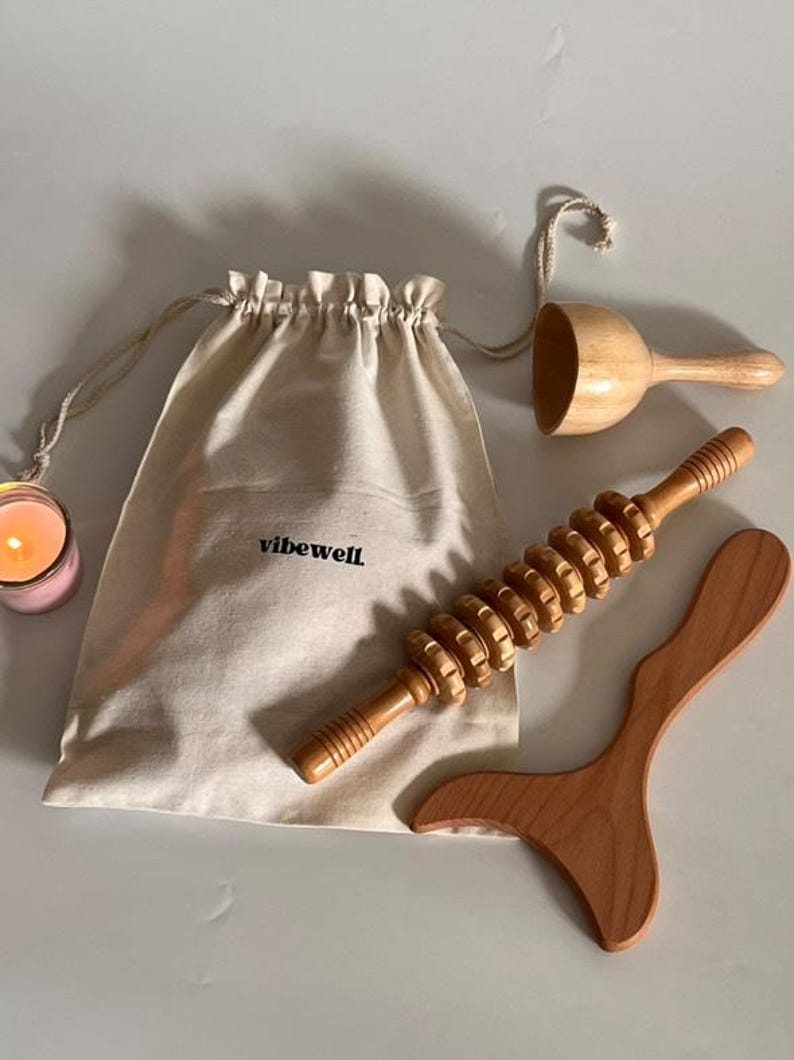 Handcrafted Wooden Lymphatic Drainage Massage Tool – Body Sculpting ...