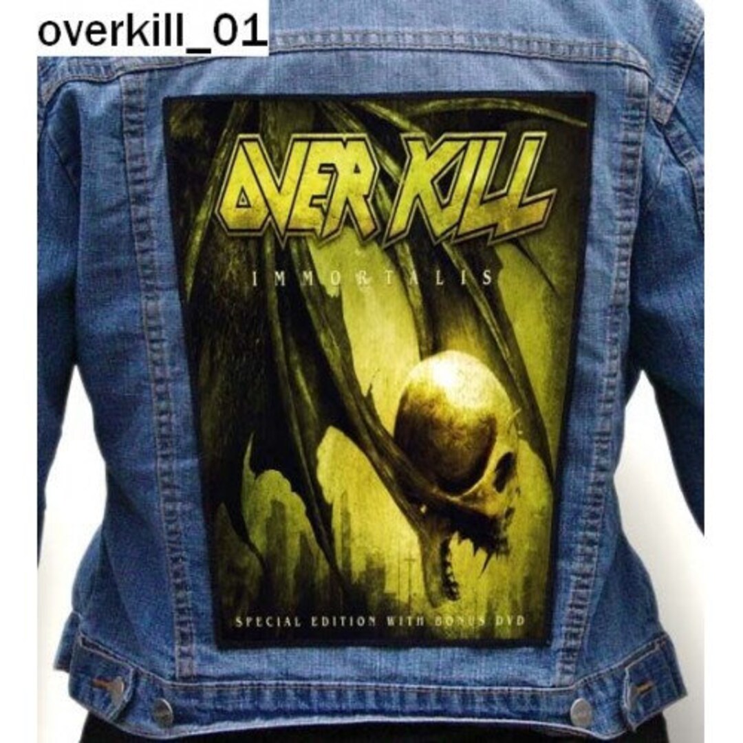 Vintage-inspired Sublimated Iron-on Backpatch: Iconic Tribute to Overkill_ - Etsy