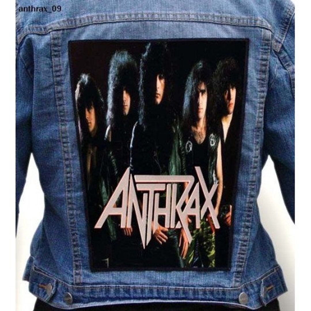 Vintage-inspired Sublimated Iron-on Backpatch: Iconic Tribute to Anthrax - Etsy