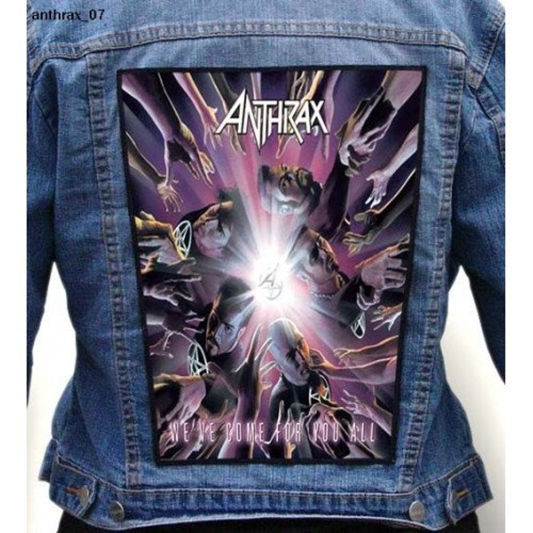 Vintage-inspired Sublimated Iron-on Backpatch: Iconic Tribute to Anthrax - Etsy