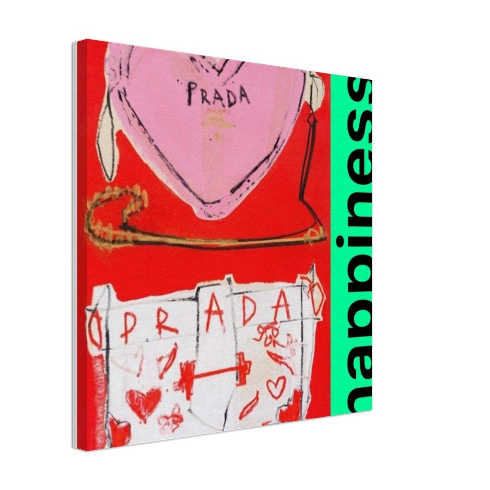 ICONIC Prada Home Canvas Wall Art Vintage Fashion Home Decor Elegant ...