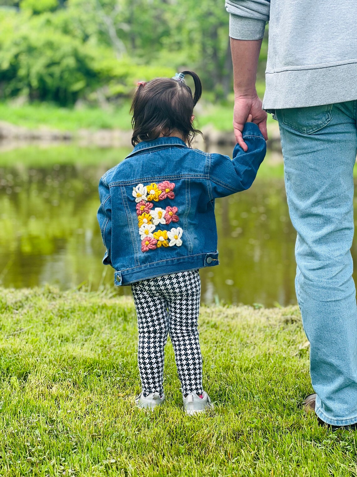 Letter Embroidered Jean Jacket - Etsy
