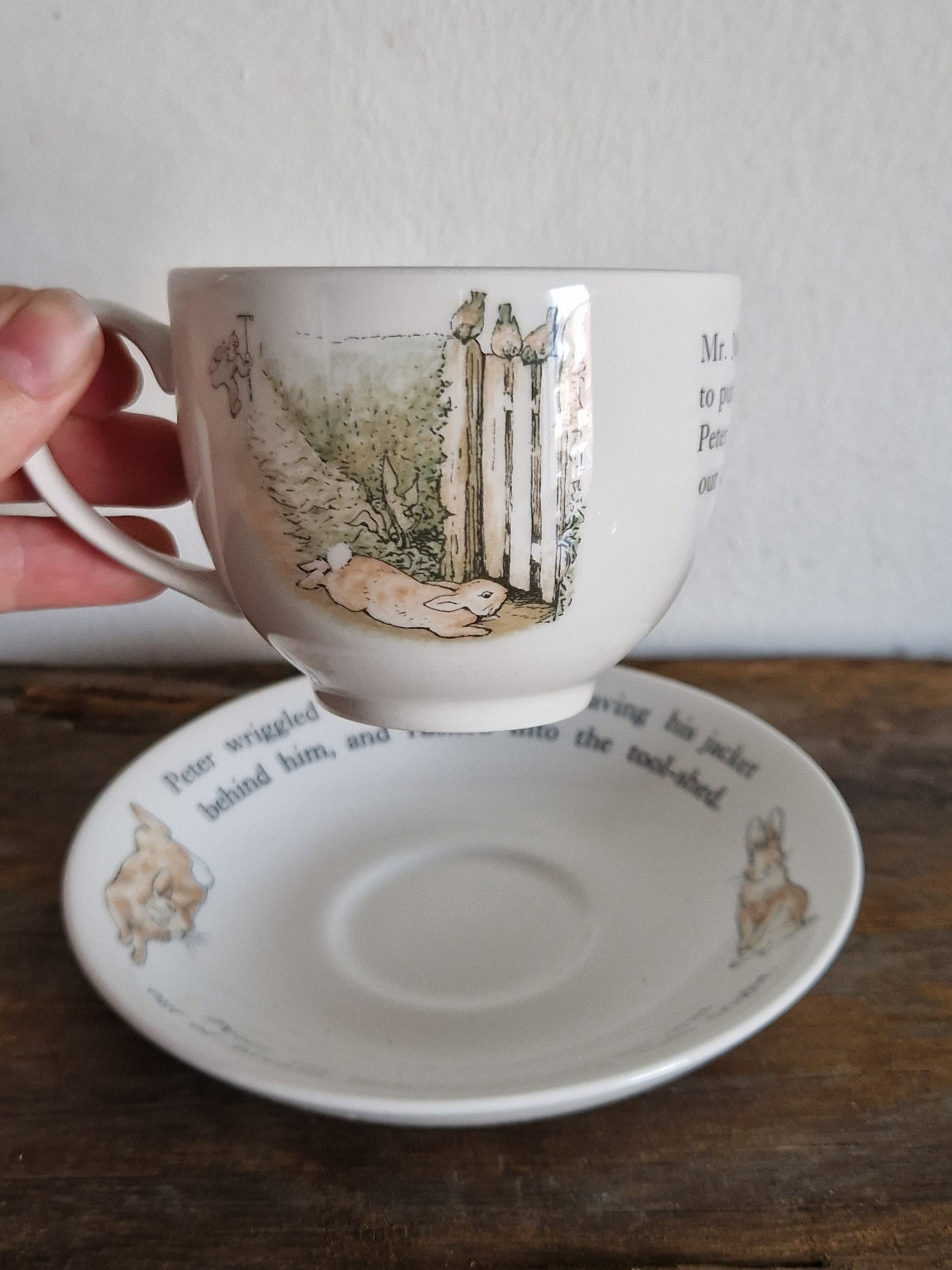 Vtg 1993, NEW, Peter Rabbit, Beatrix Potter, Wedgwood, Tea Set, Cup ...
