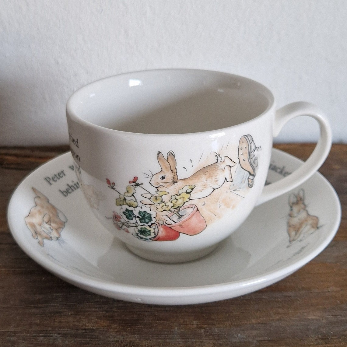 Vtg 1993, NEW, Peter Rabbit, Beatrix Potter, Wedgwood, Tea Set, Cup ...