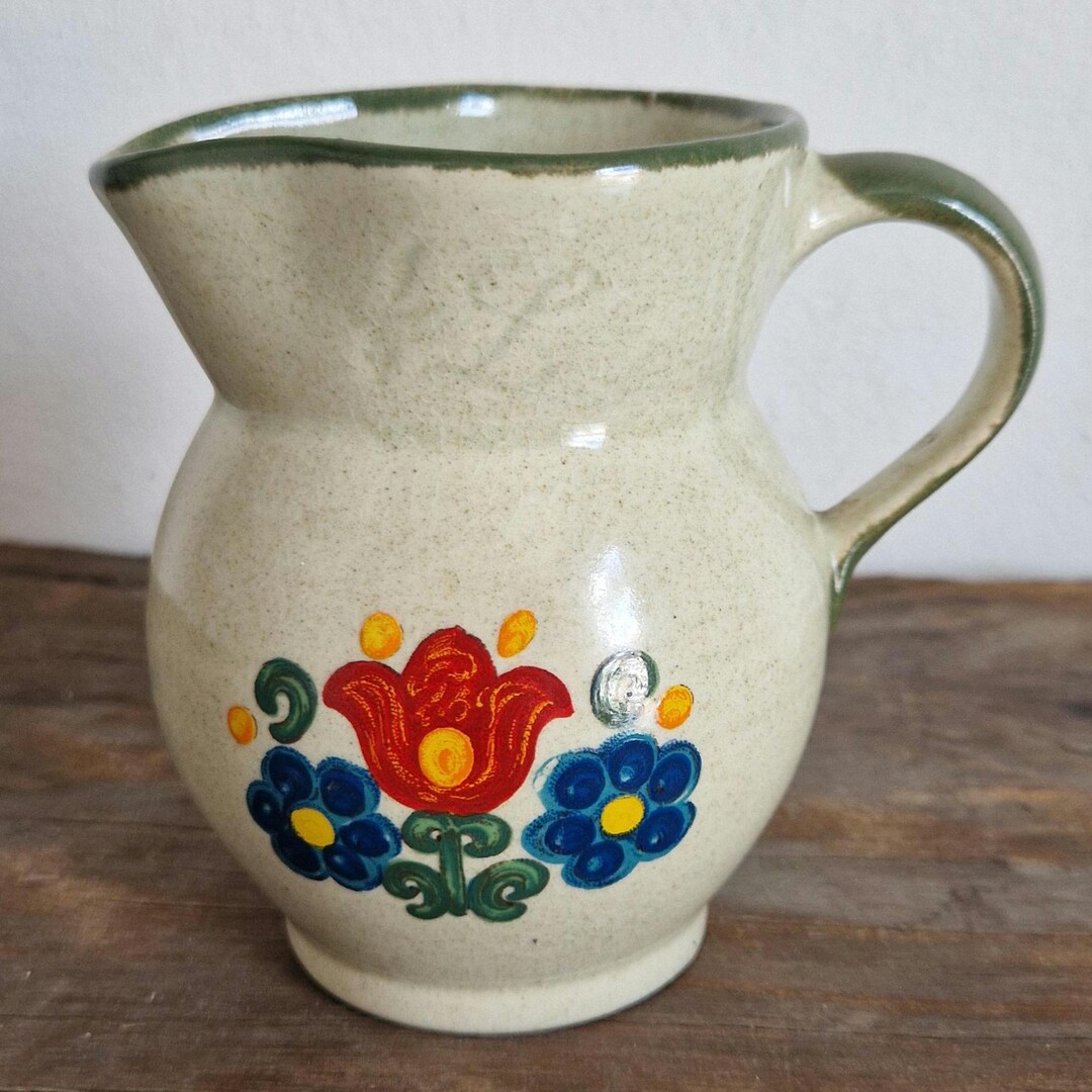 Vintage Jasba West-germany Pottery Jug / Vase, Pistacchio Green ...