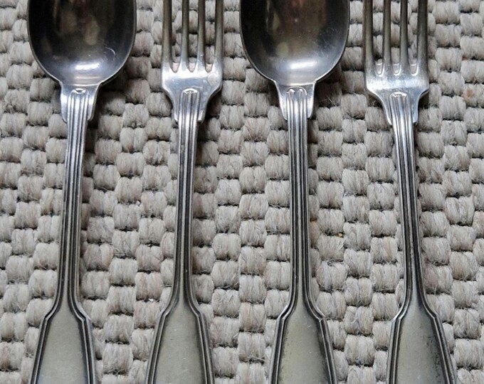 4 Pc Set, Rare to Find, Early 1900s, Silverplate Spoons and Forks ...
