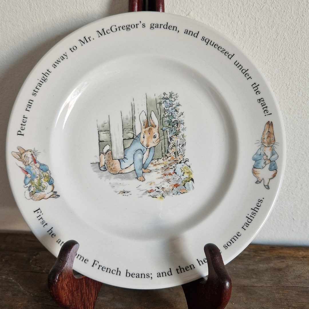 Vtg 1993 Wedgwood Breakfast Plate 20cm Beatrix Potter, Peter Rabbit ...