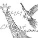 Zoo Animals Coloring Page Fine Motor Activity for Kids Home Schooling ...