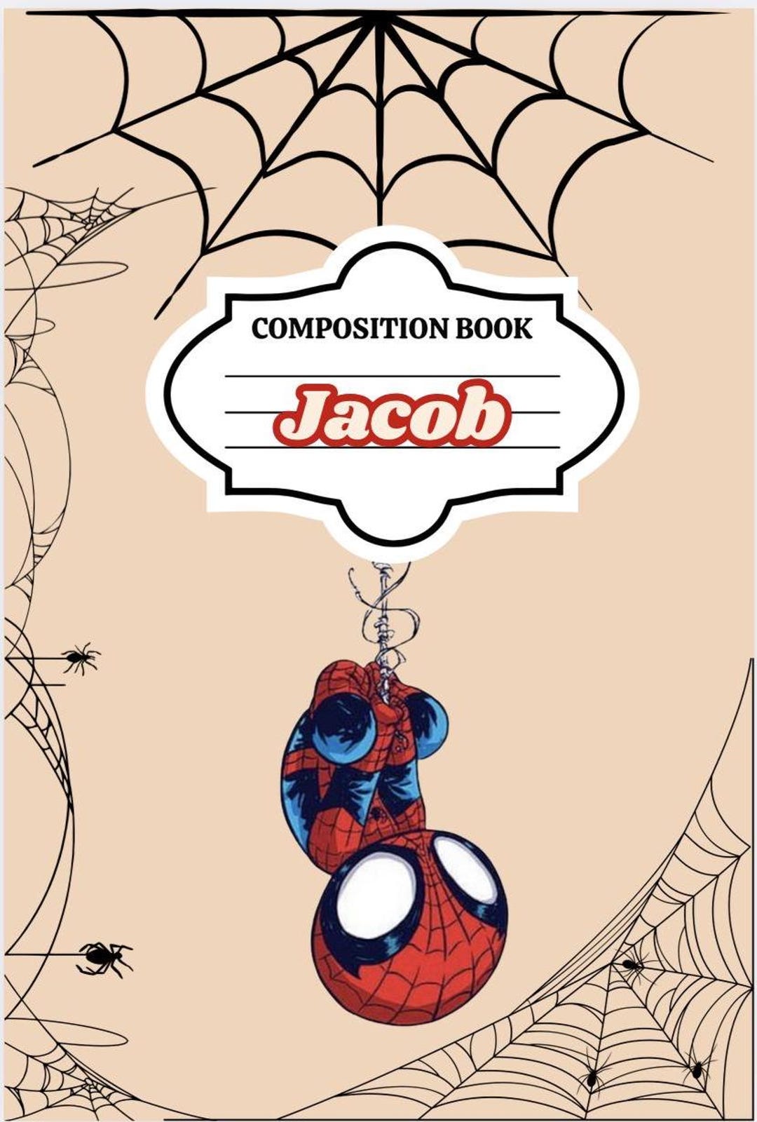 Digital Sticker Composition Custom Notebook Cover Printable Notebook ...