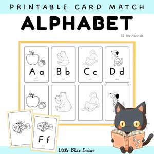 Printable Alphabet Matching Game | Prek Kindergarten | Letter Sound ...