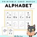Printable Alphabet Matching Game | Prek Kindergarten | Letter Sound ...