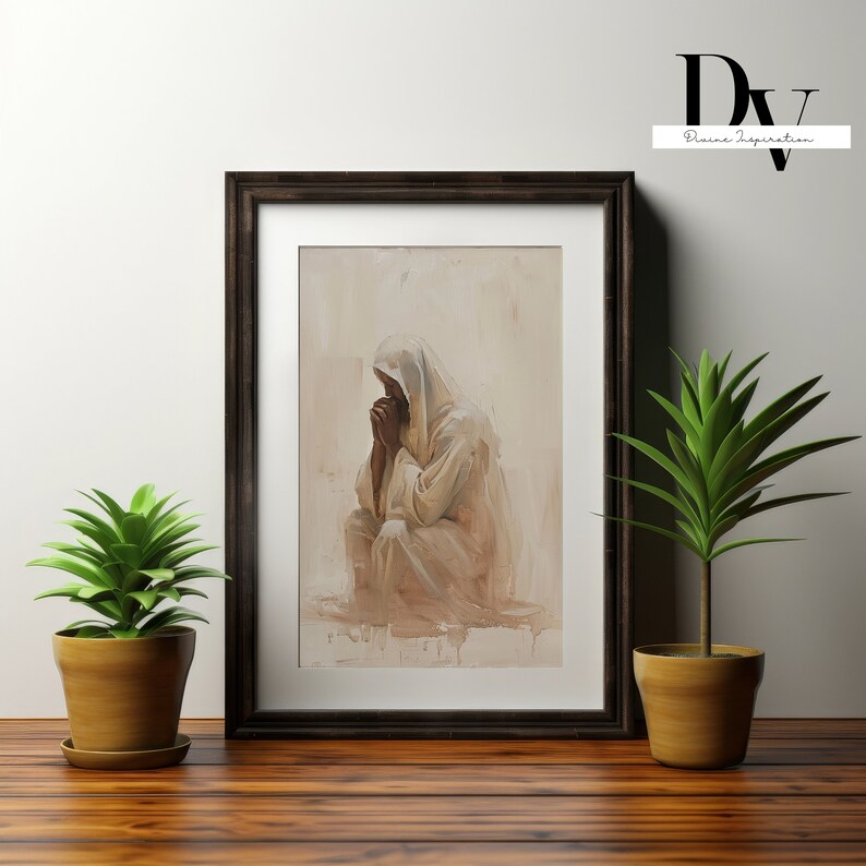 Silent Communion, Bible Art, Christian Art, Digital Download, Printable ...