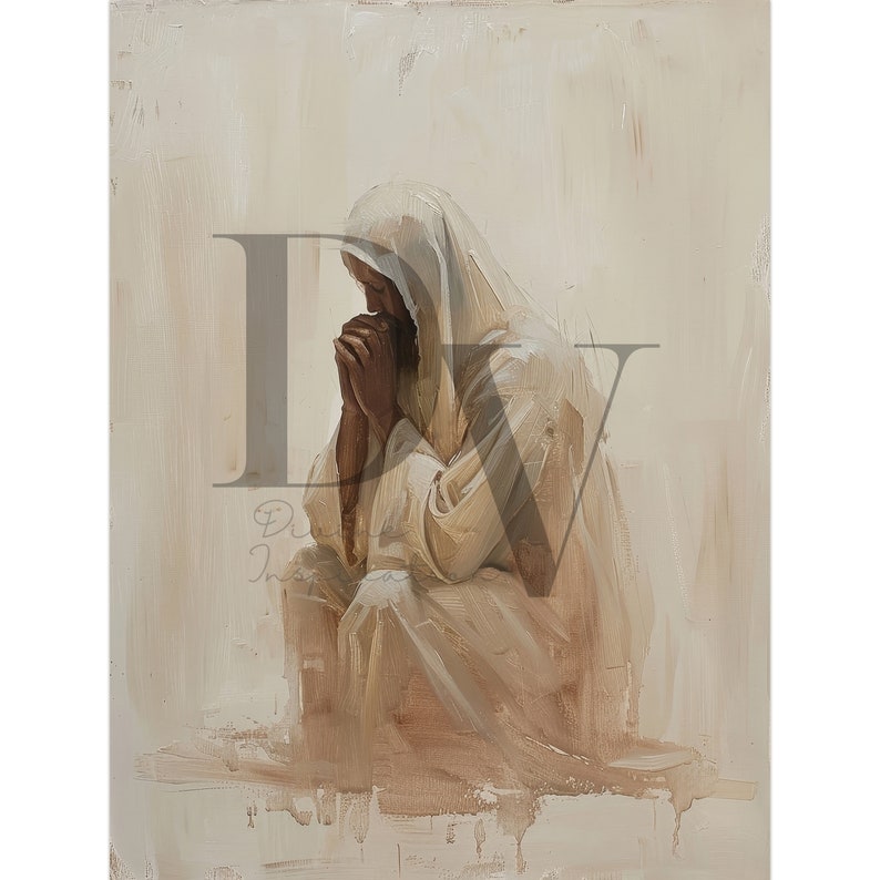 Silent Communion, Bible Art, Christian Art, Digital Download, Printable ...