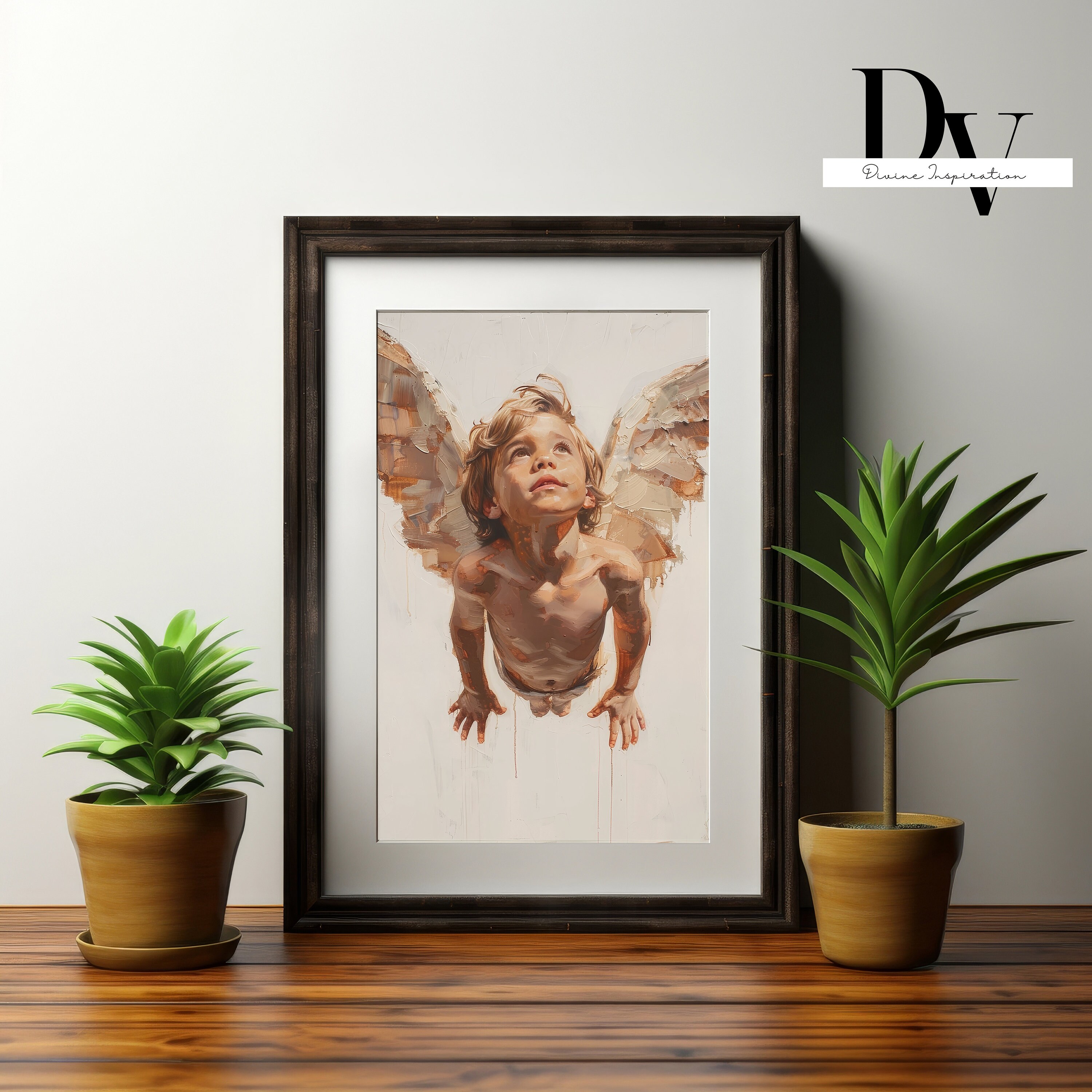Boy Angel, Bible Art, Christian Art, Digital Download, Printable ...