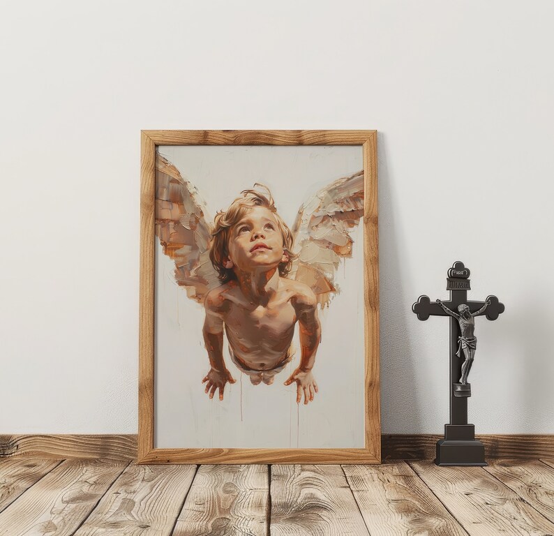 Boy Angel, Bible Art, Christian Art, Digital Download, Printable ...