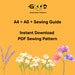 Fitted Crop Top Sewing Pattern | Long Sleeve, Sizes S-XL (PDF Pattern ...