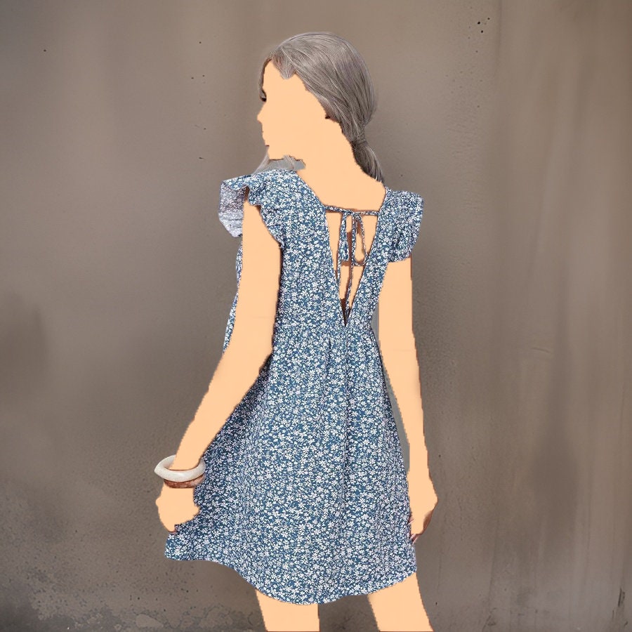 Babydoll Smock Dress Sewing Pattern Fairy Dress Pattern Party Dress ...