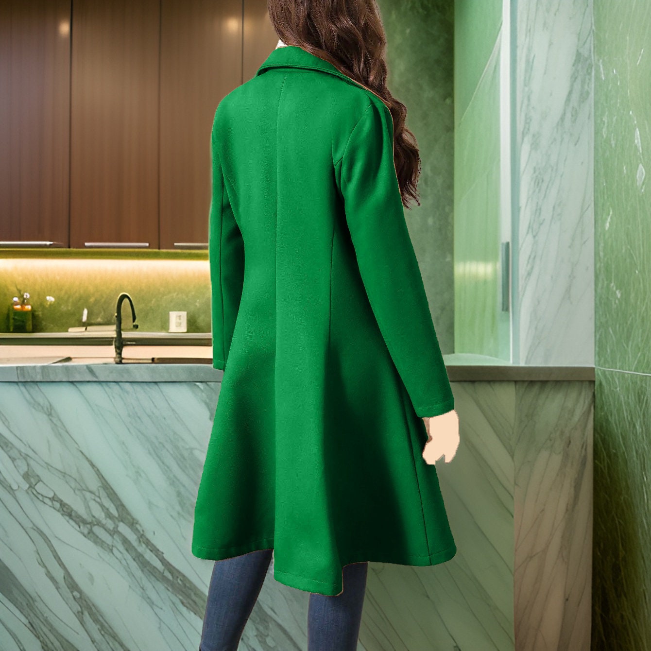 Long Winter Coat Sewing Pattern XS-XXXL Coat Sewing PDF Pattern Women's ...