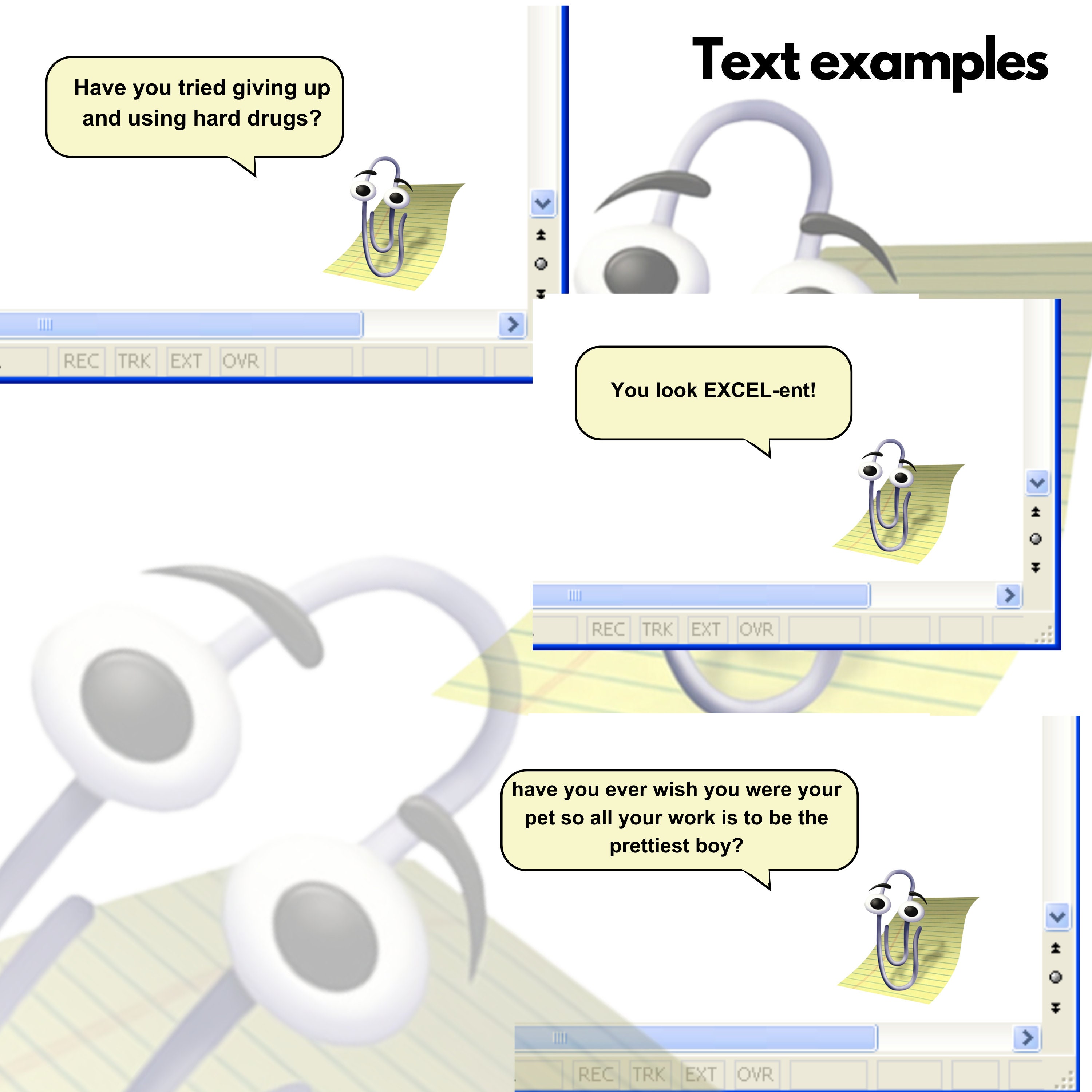 Custom Message Clippy Meme Office Ceramic Cup, Spreadsheeet, Word, Work ...