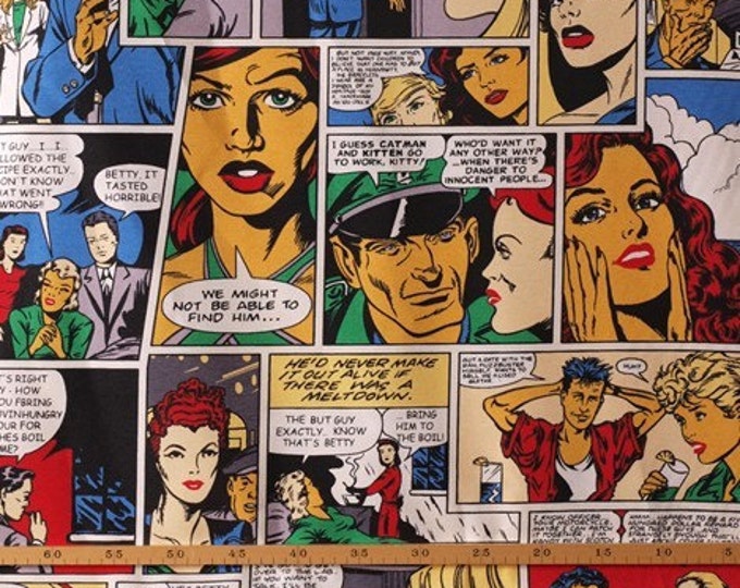 Retro Comics Fabric 1 METER - Etsy