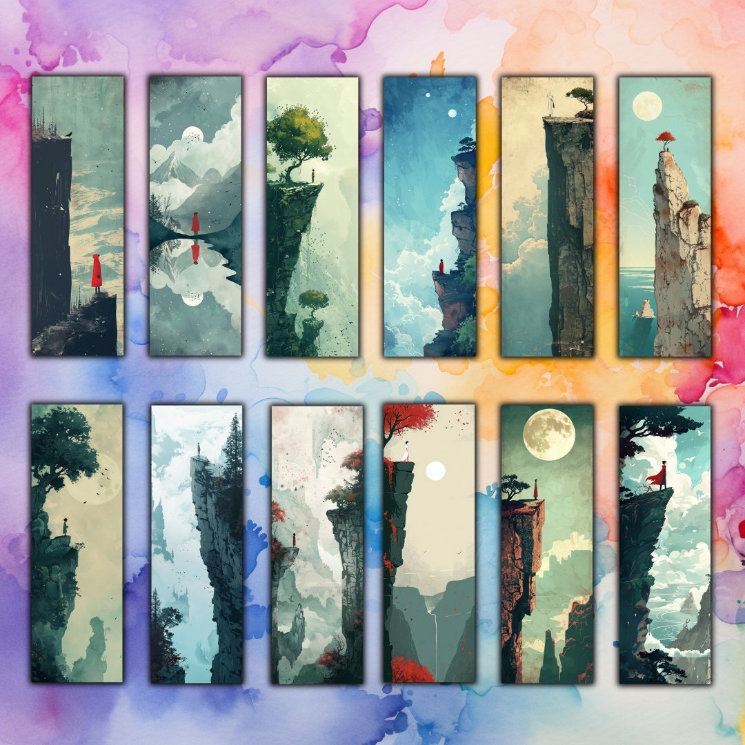 50 WHIMSICAL ADVENTURE Printable Bookmarks/ Digital Bookmark/design ...