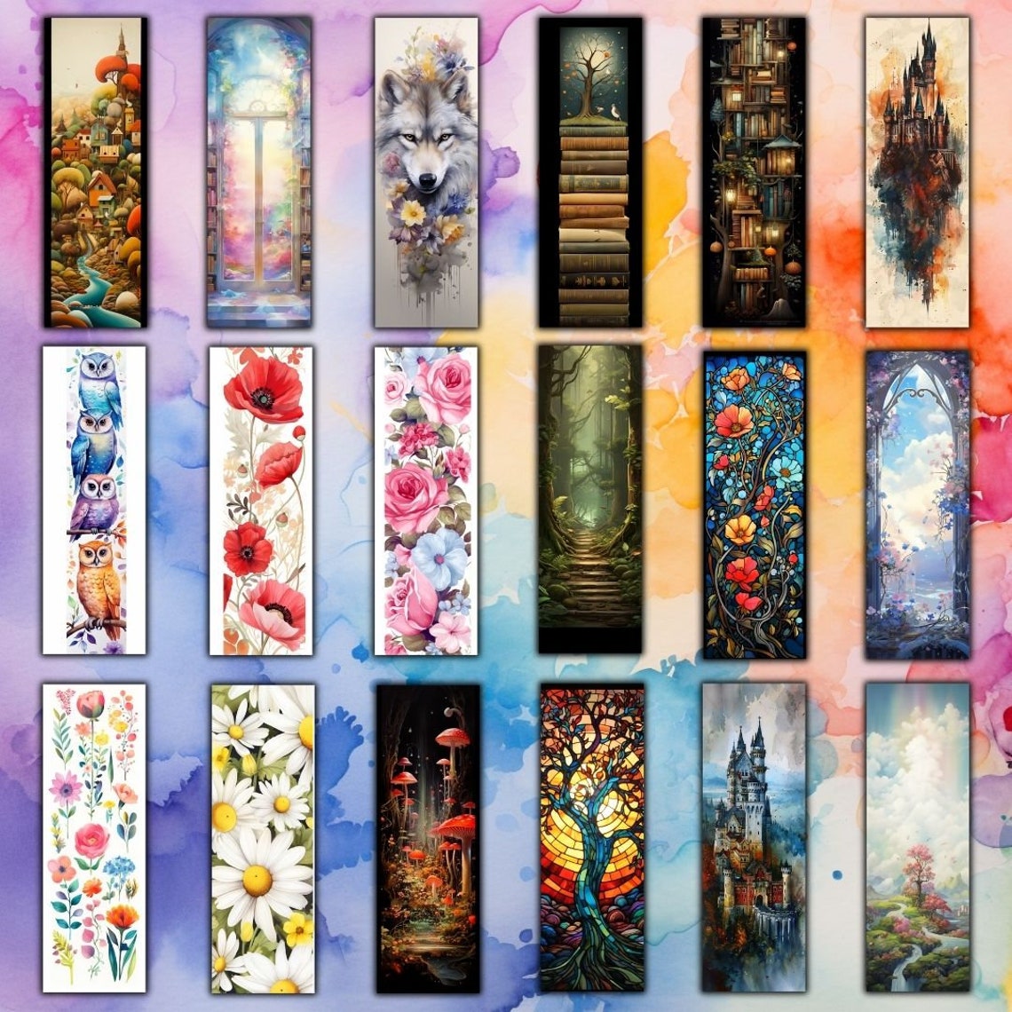 10000 BOOKMARKS /jpg Bookmark, PNG Bookmark, Bookmark Bundle, Printable ...