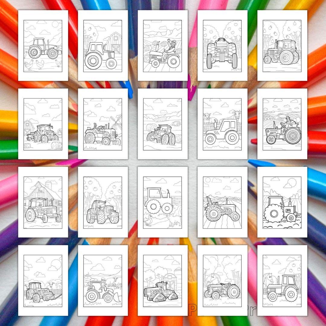 35 Coloring Pages / Printable Coloring Sheets for Kids / Birthday ...