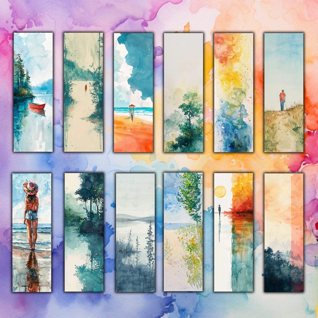50 SUMMER Printable Bookmarks/ Digital Bookmark/nature Bookmarks ...