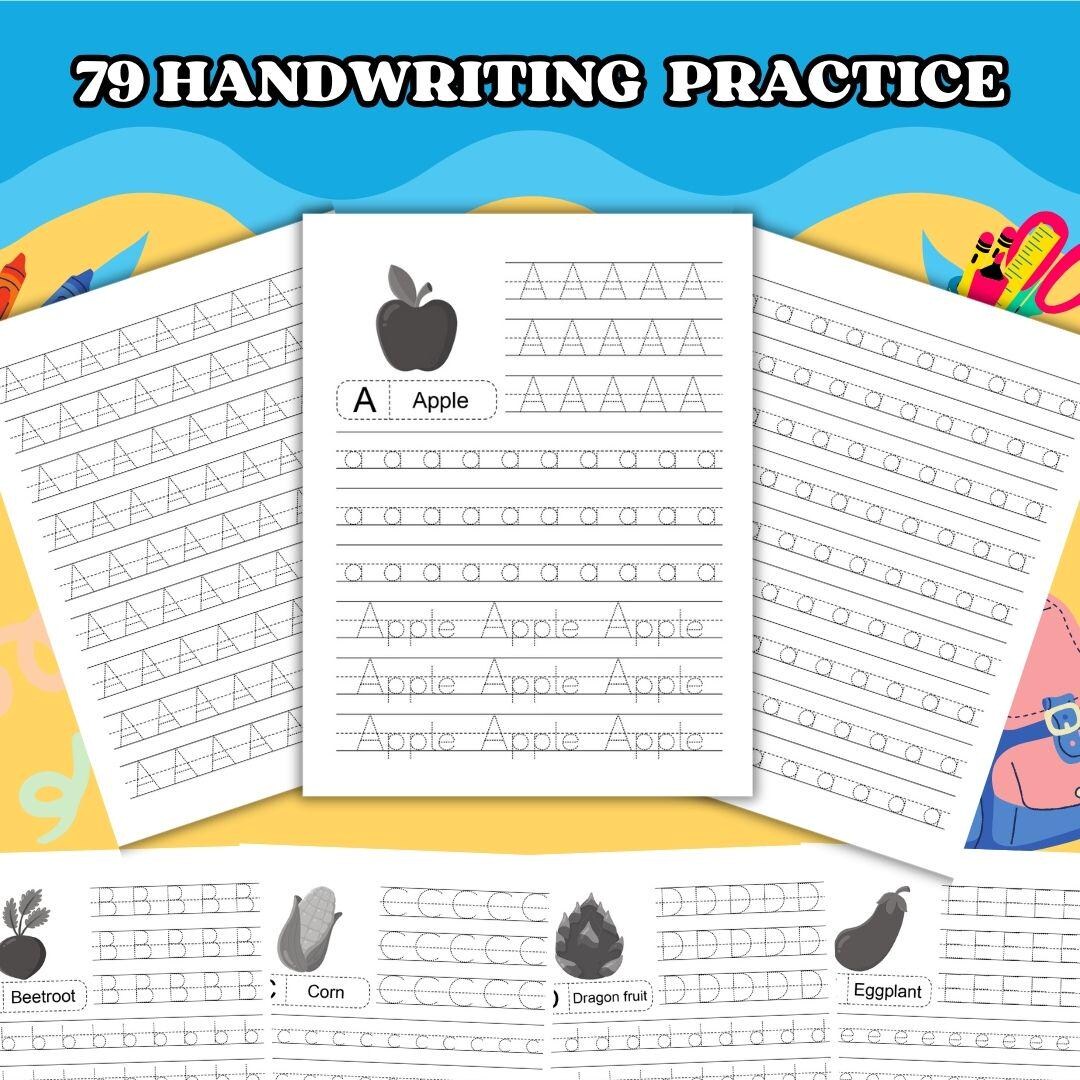 26 Alphabet Worksheets / Handwriting Worksheet / Alphabet Coloring ...