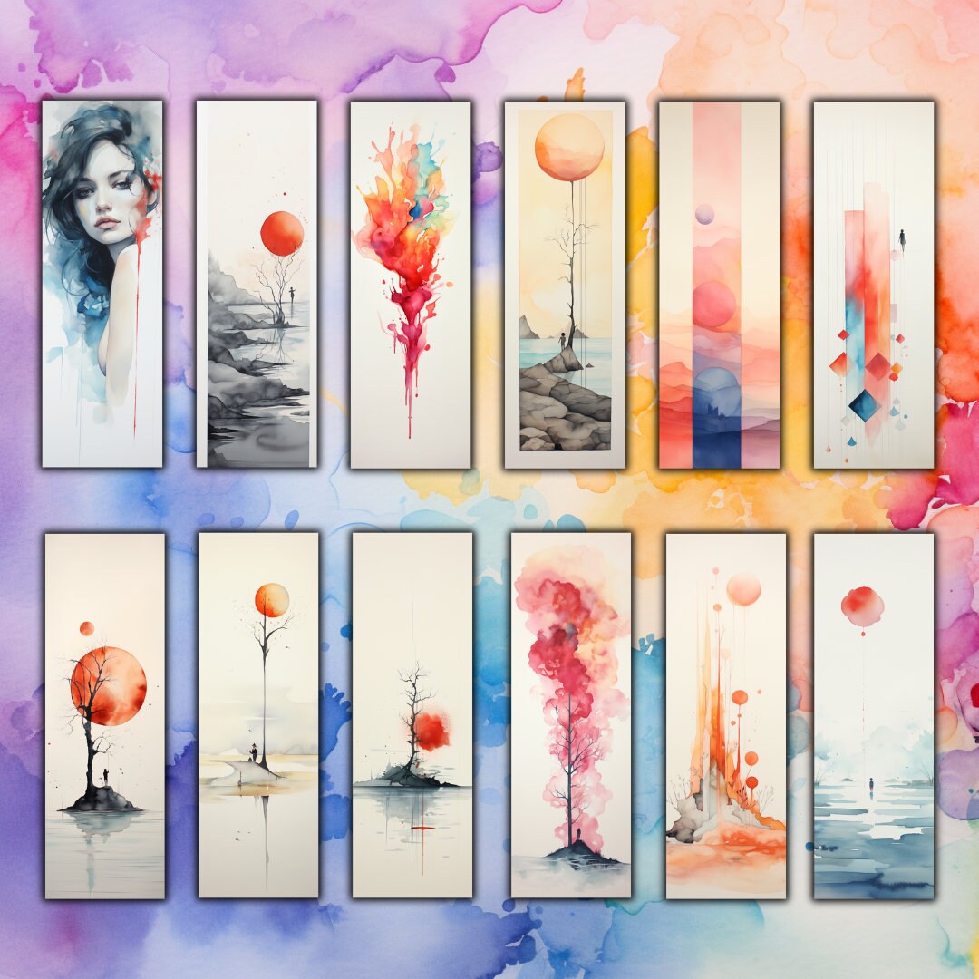 50 MINIMALIST Printable Bookmarks/digital Bookmark/design Bookmarks ...